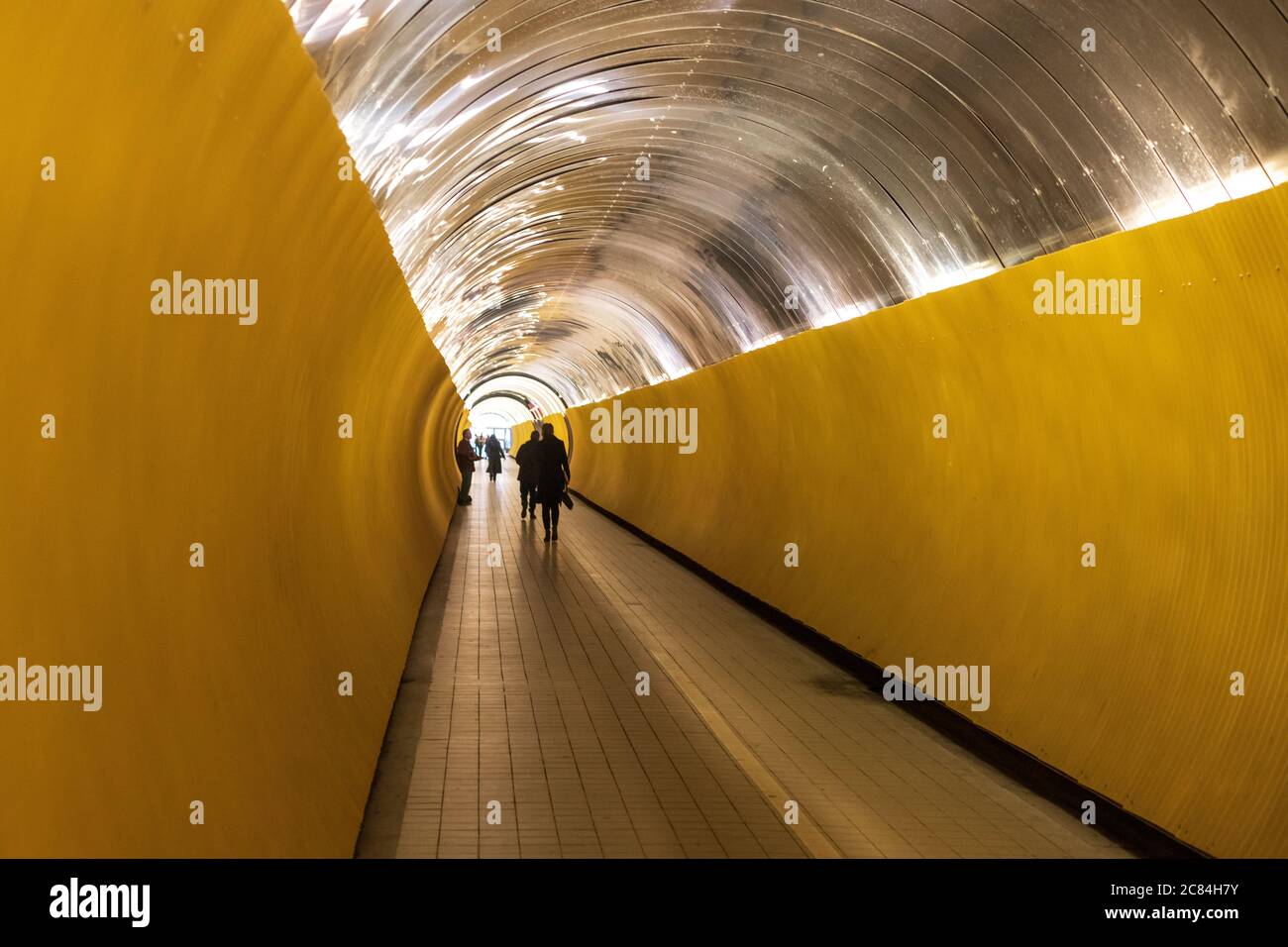 Yellow tunnel hi-res stock photography and images - Alamy