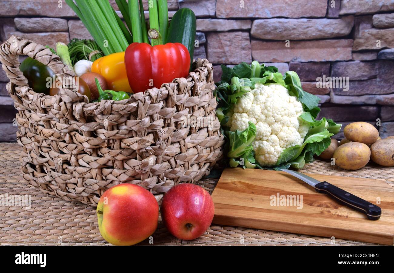 Vegetables ready for cooking hi-res stock photography and images - Alamy