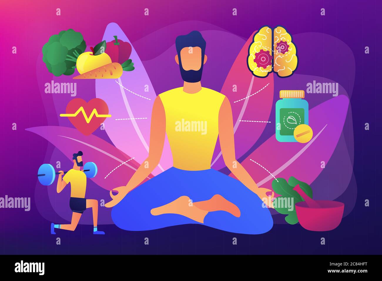 Holistic medicine concept vector illustration Stock Vector Image & Art ...