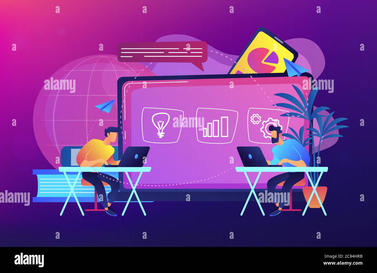 Digital learning concept vector illustration Stock Vector Image & Art ...