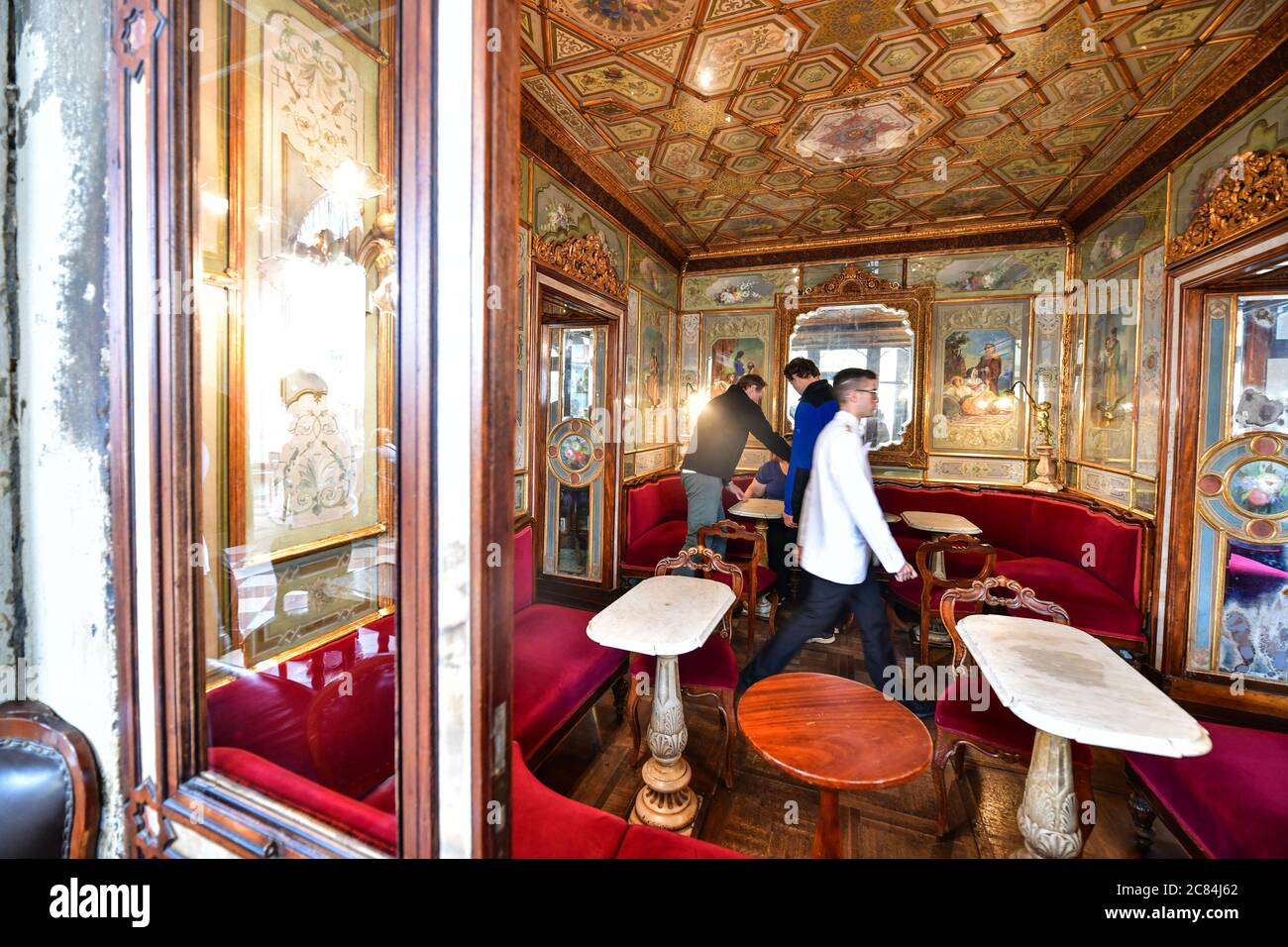 Italy, Venice: The Florian Cafe or Caffe Florian is the oldest, famous ...