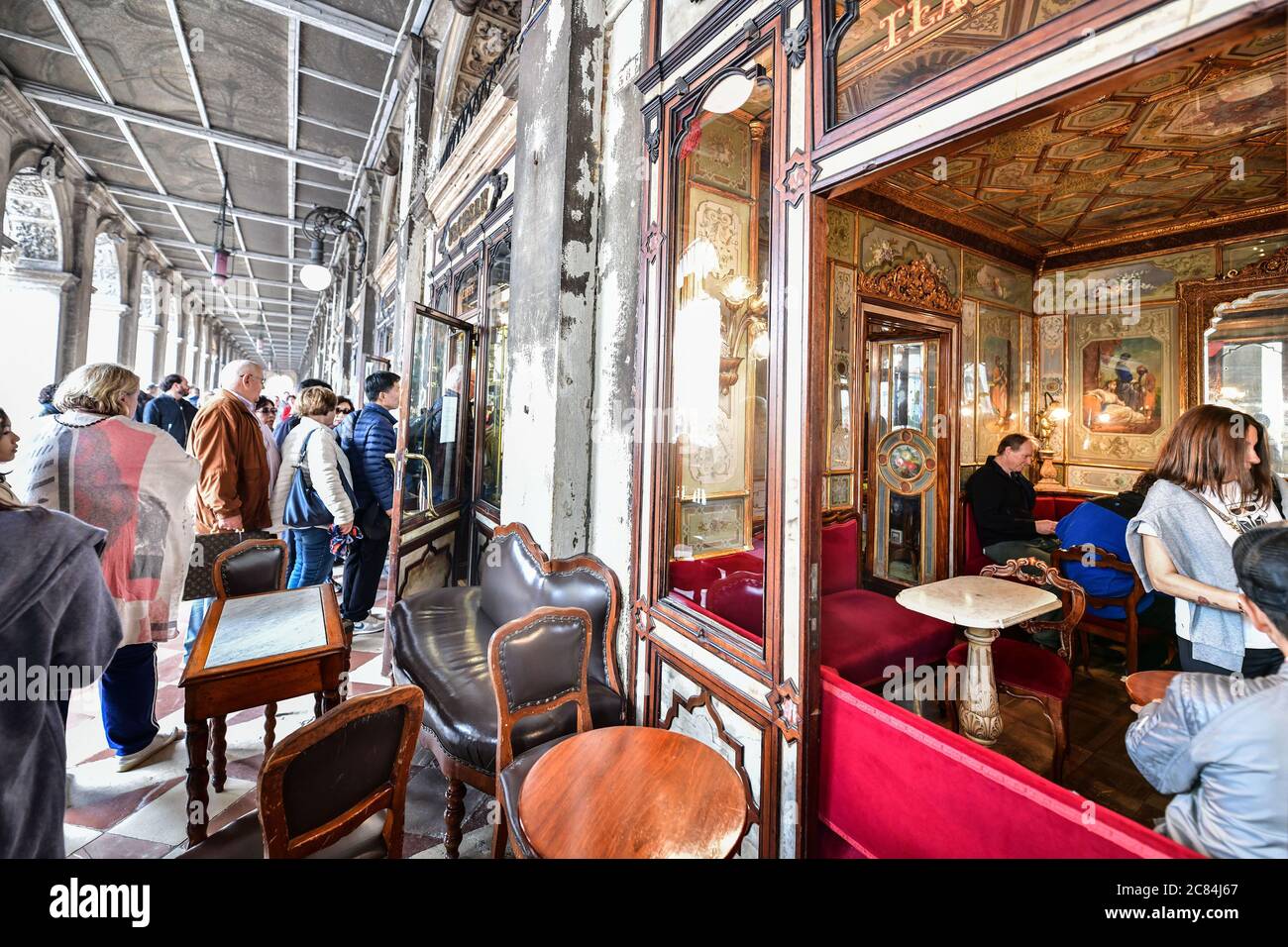 Italy, Venice: The Florian Cafe or Caffe Florian is the oldest, famous ...