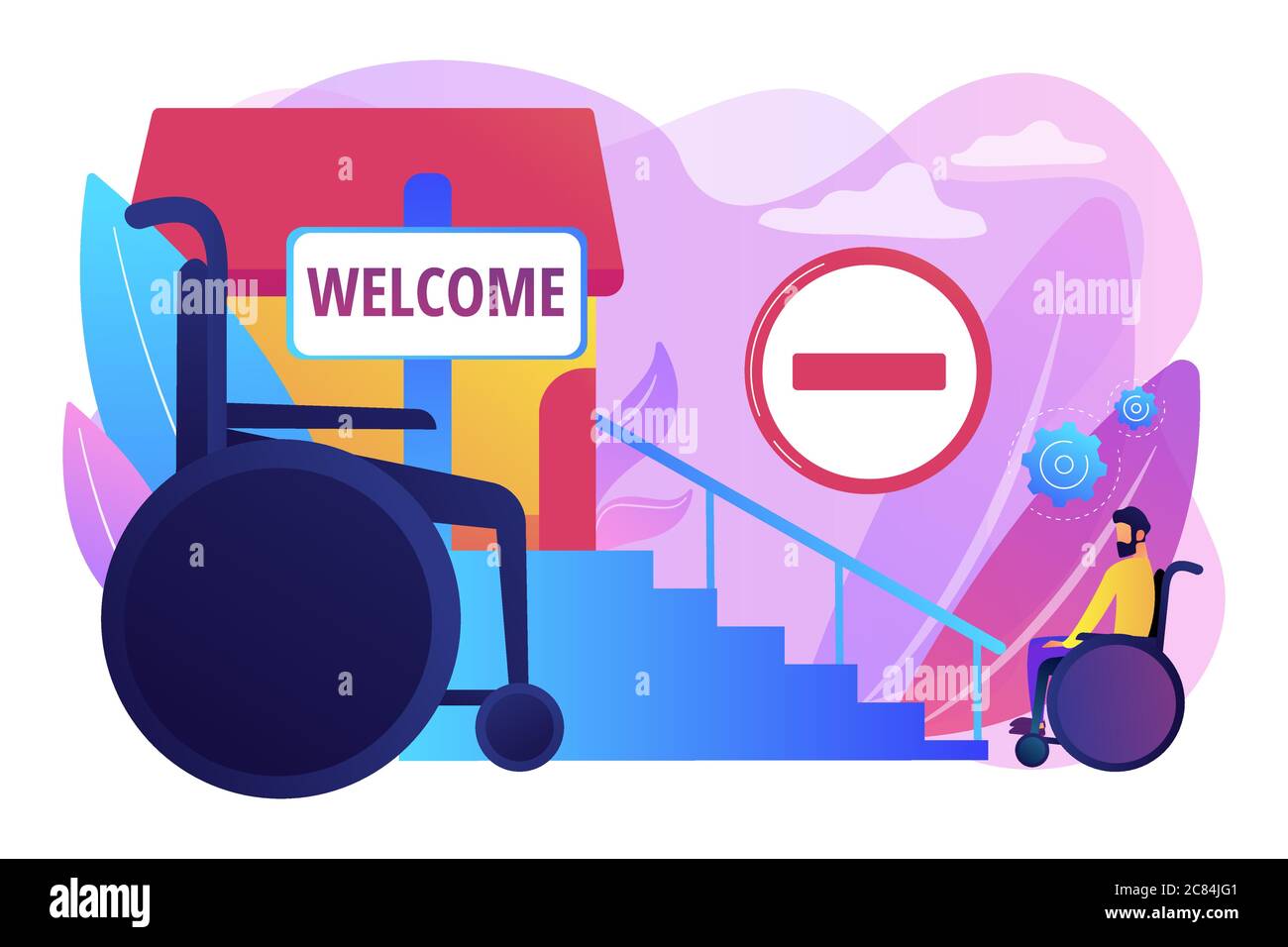 Inaccessible environments concept vector illustration Stock Vector ...