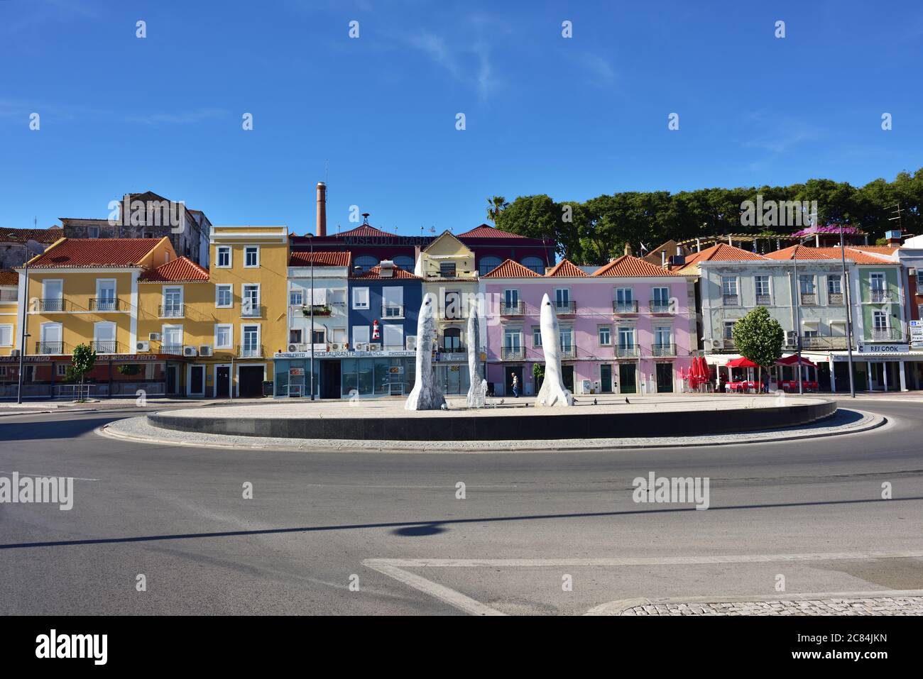 Setubal, Portugal - June 05, 2017: Cityscape of Setubal city with ...