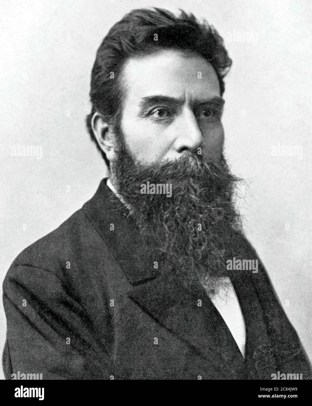 WILHELM RÖNTGEN (1845-1923) German engineer and physicist who ...