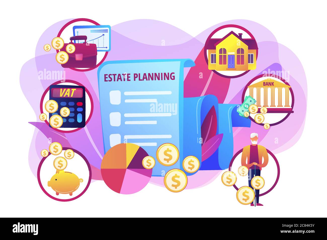 Estate planning concept vector illustration Stock Vector Image & Art ...