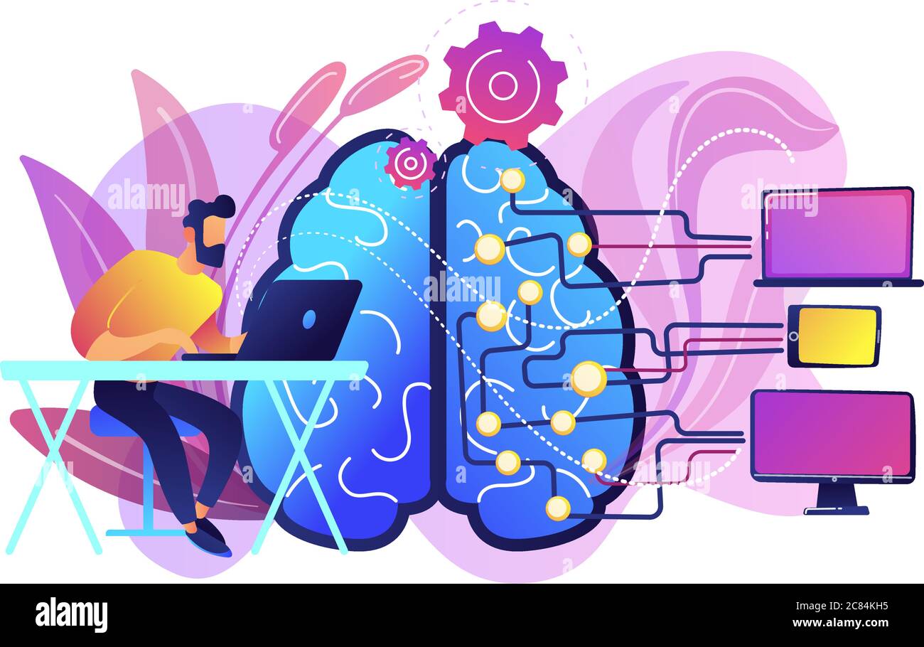 Artificial intelligence concept vector illustration Stock Vector Image ...