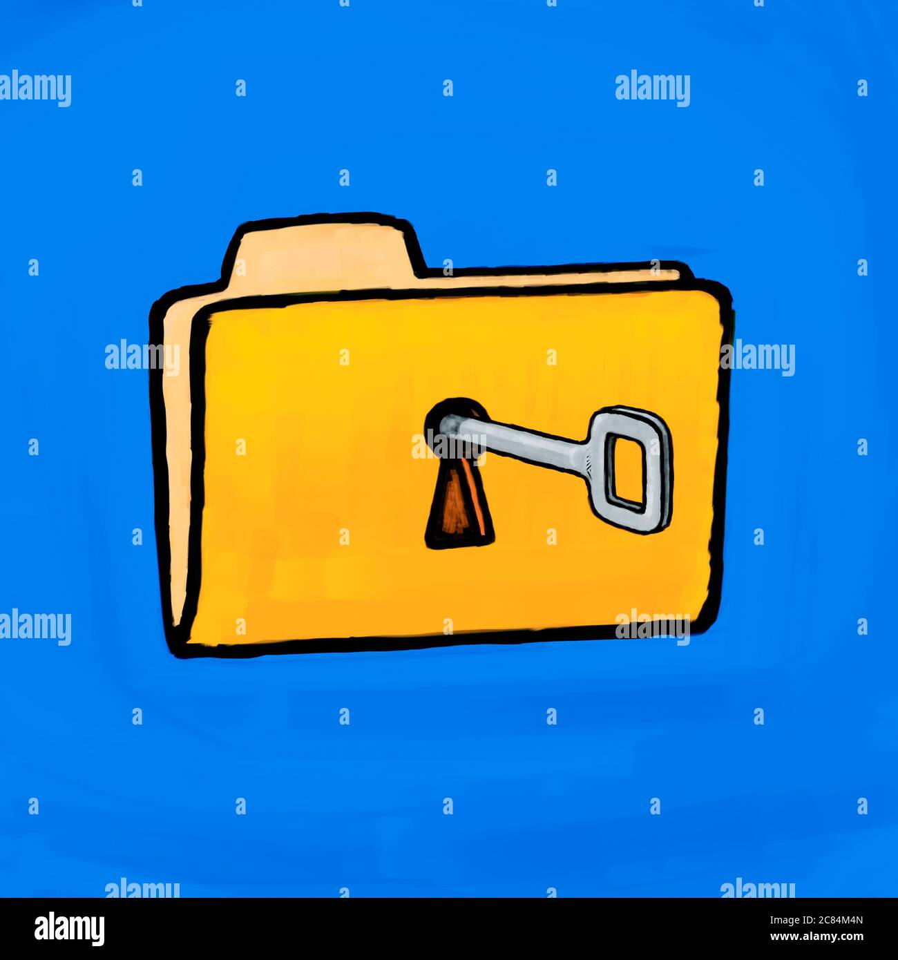 vector folder key Stock Photo - Alamy