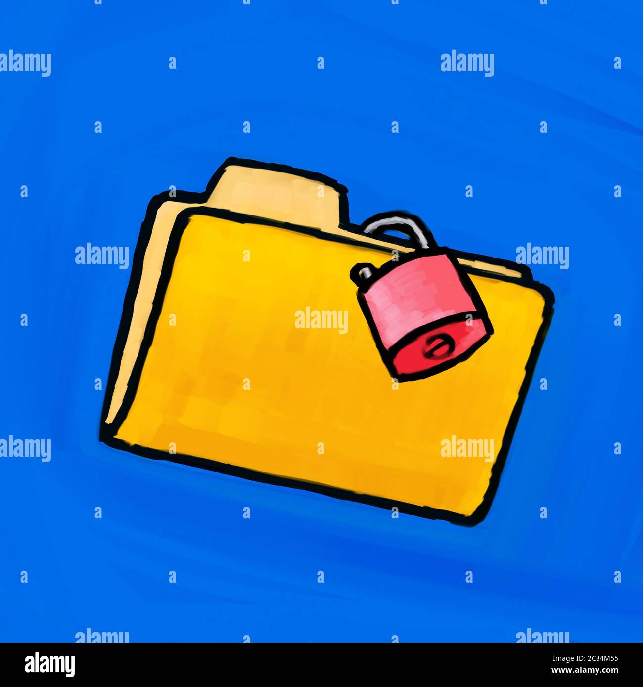 vector folder key Stock Photo - Alamy
