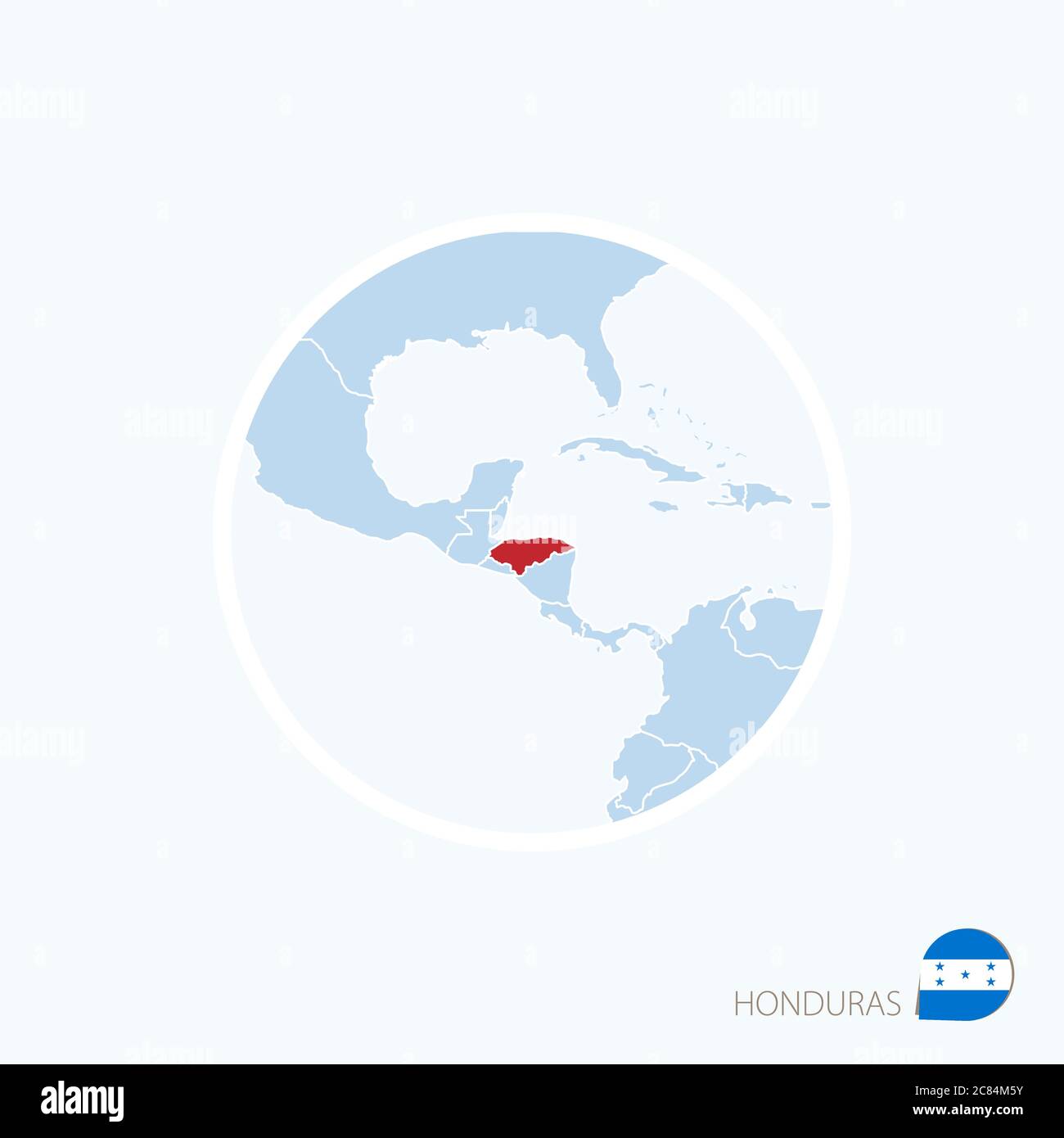 Honduras map central america map