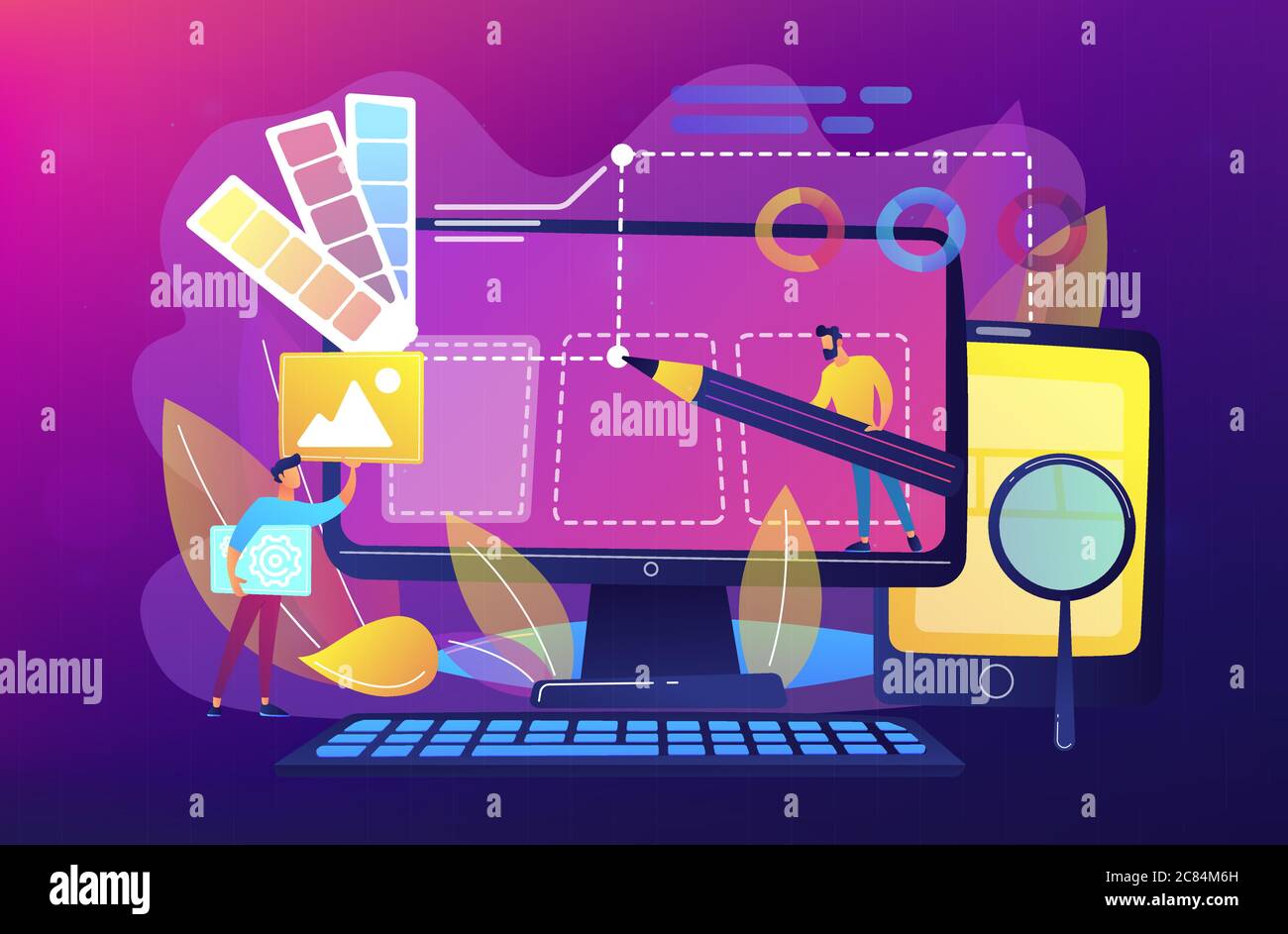 Web design development concept vector illustration Stock Vector Image ...