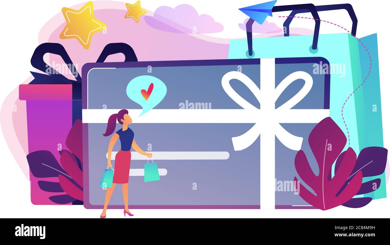 Gift card concept vector illustration Stock Vector Image & Art - Alamy