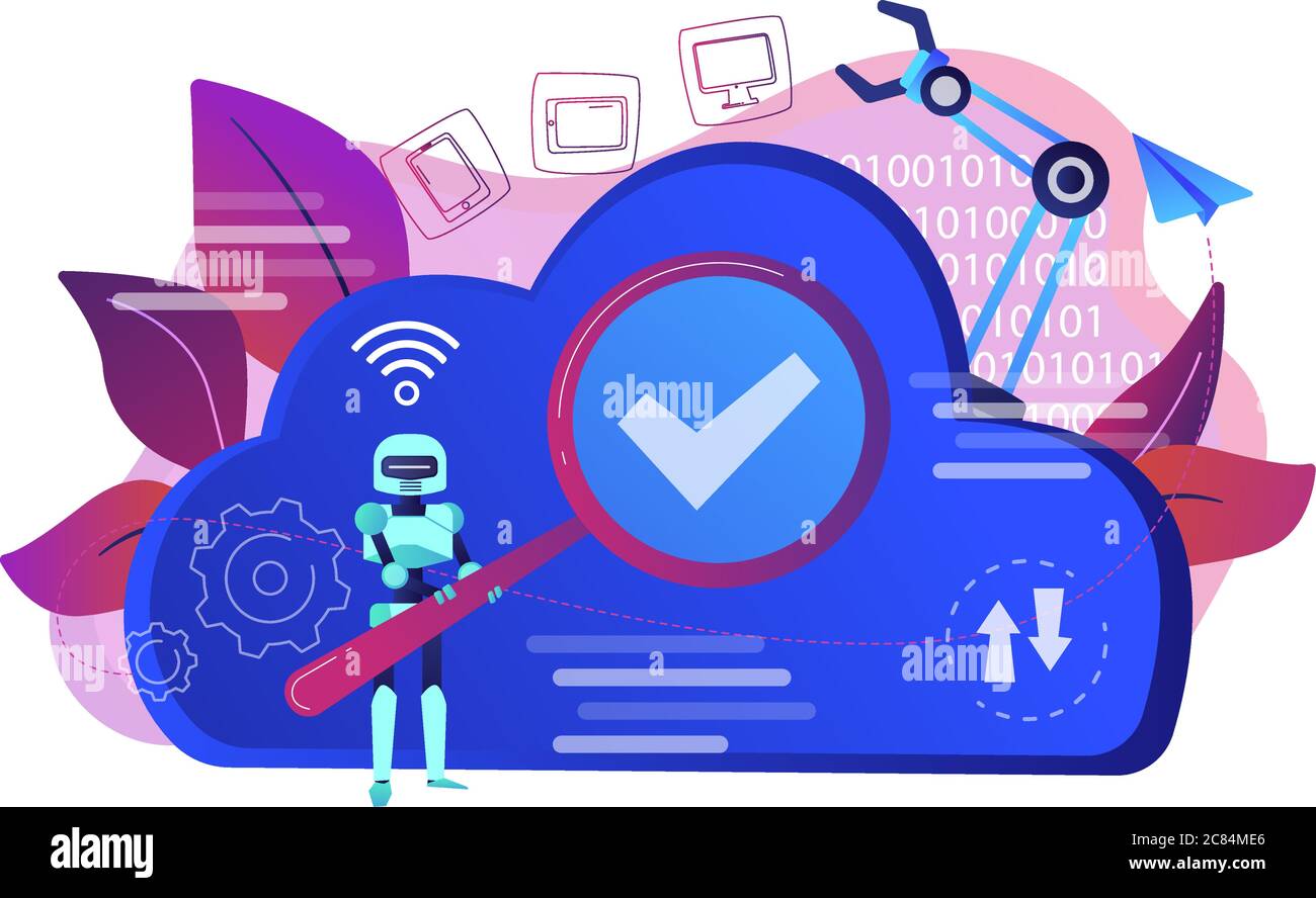 Cloud robotics concept vector illustration Stock Vector Image & Art - Alamy