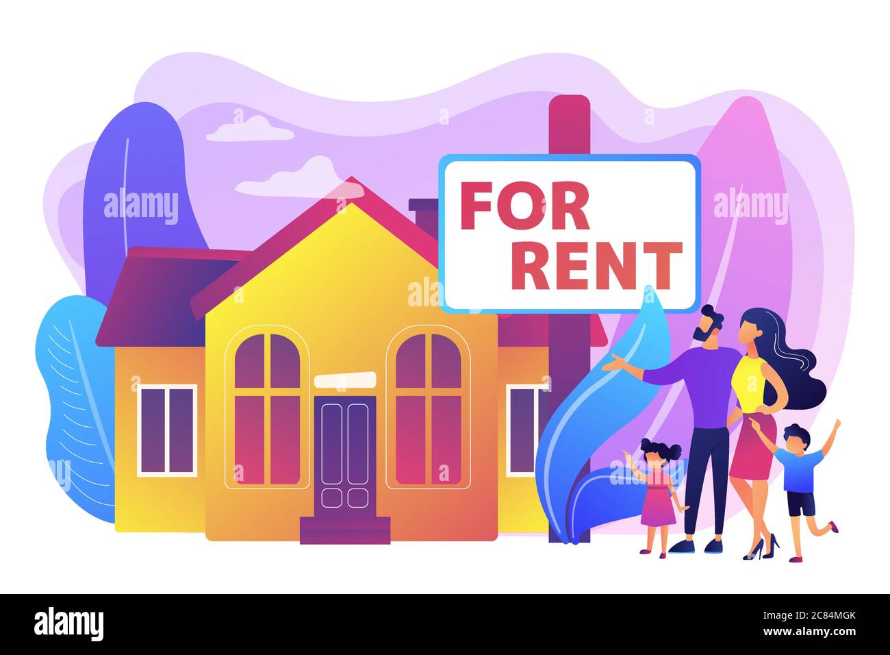 House for rent concept vector illustration Stock Vector Image & Art - Alamy