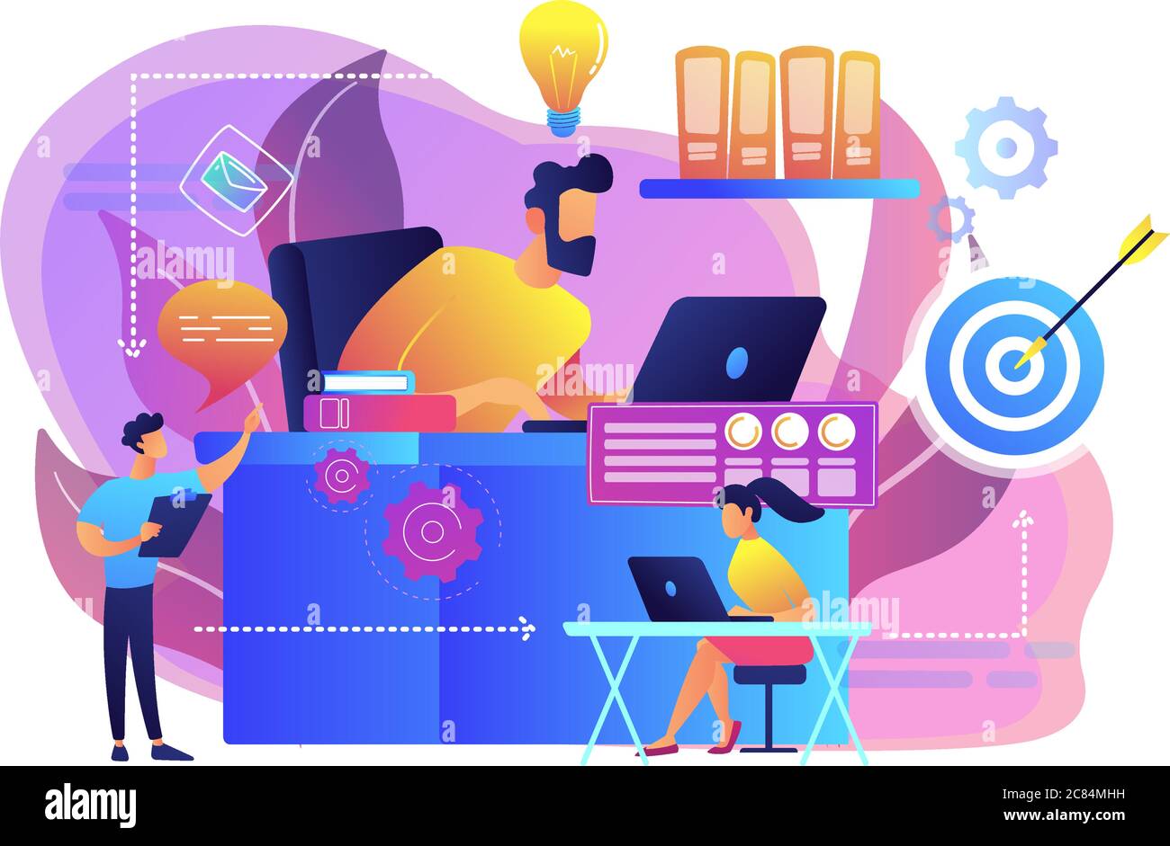 Workflow concept vector illustration Stock Vector Image & Art - Alamy