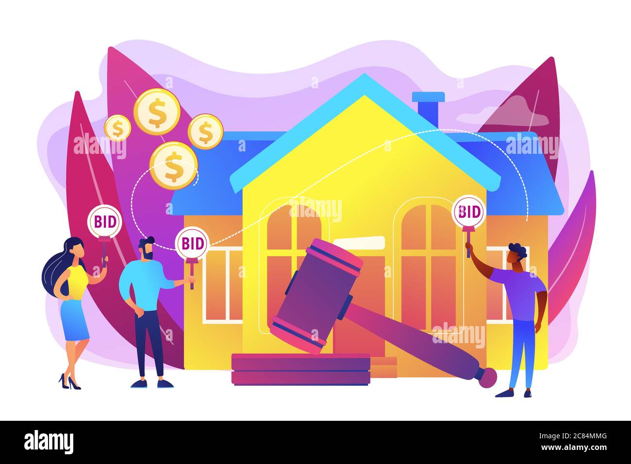 Cartoon auctioneer Stock Vector Images - Alamy