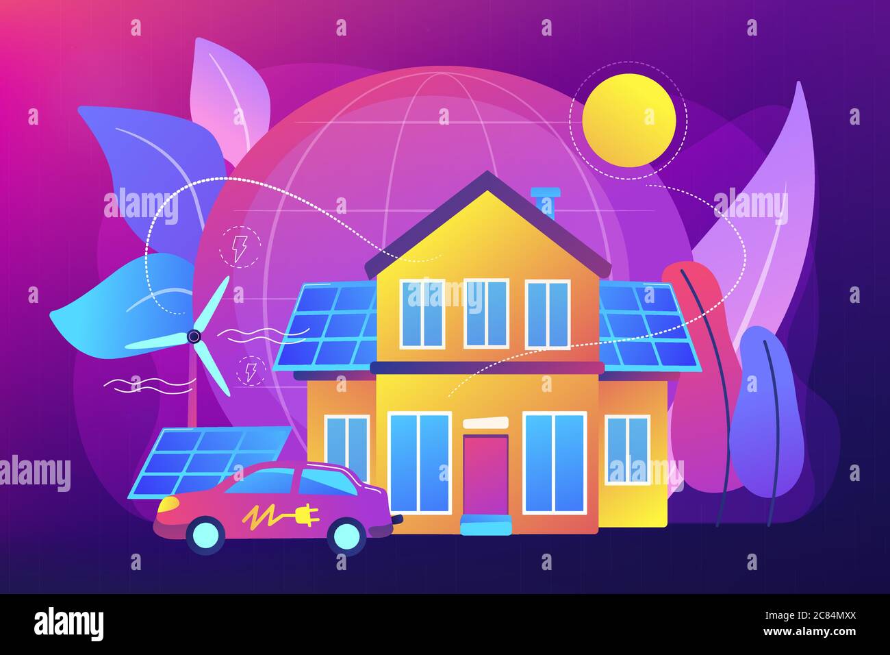 Eco house concept vector illustration Stock Vector Image & Art - Alamy