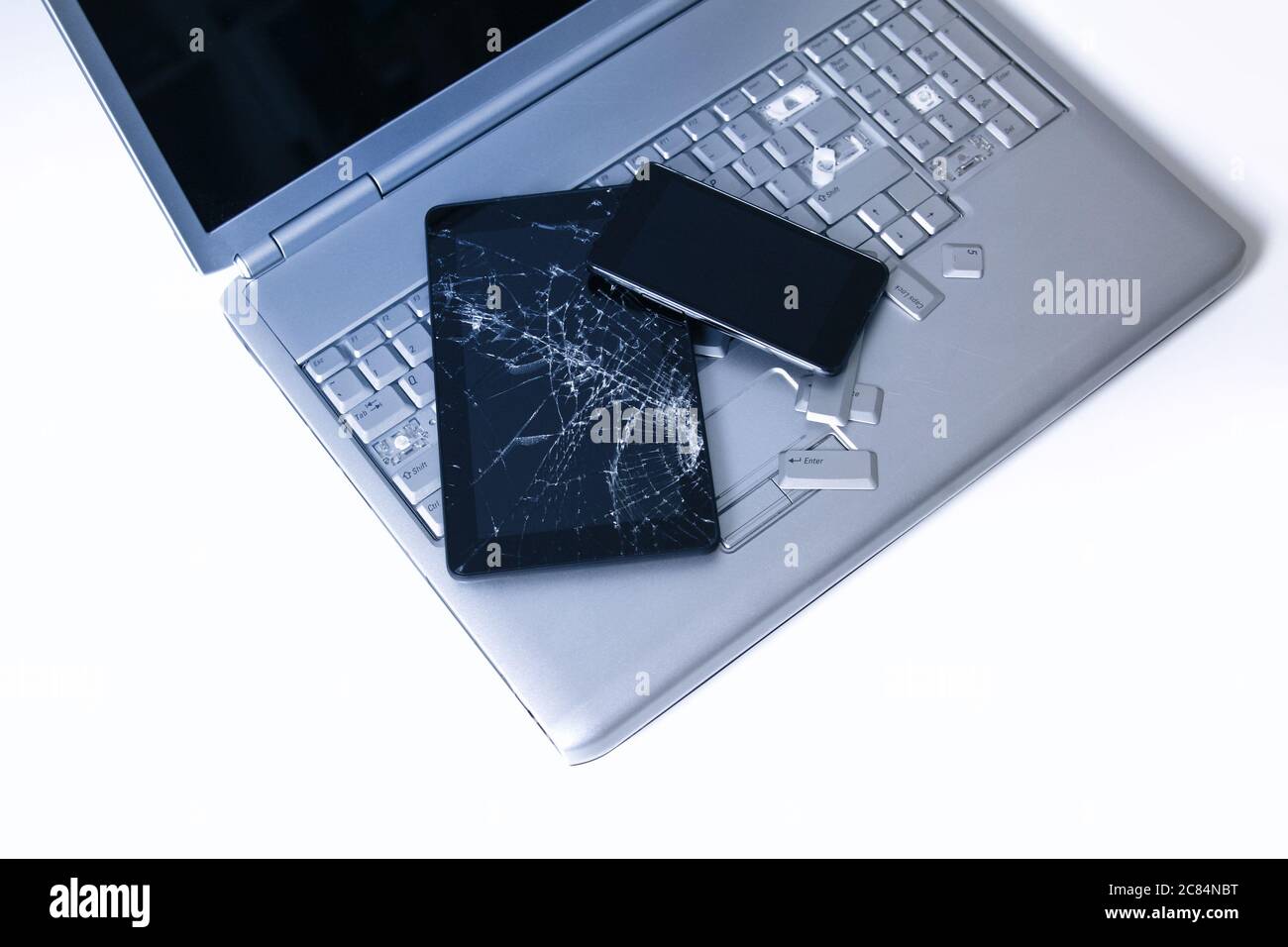 Broken display screen hi-res stock photography and images - Alamy