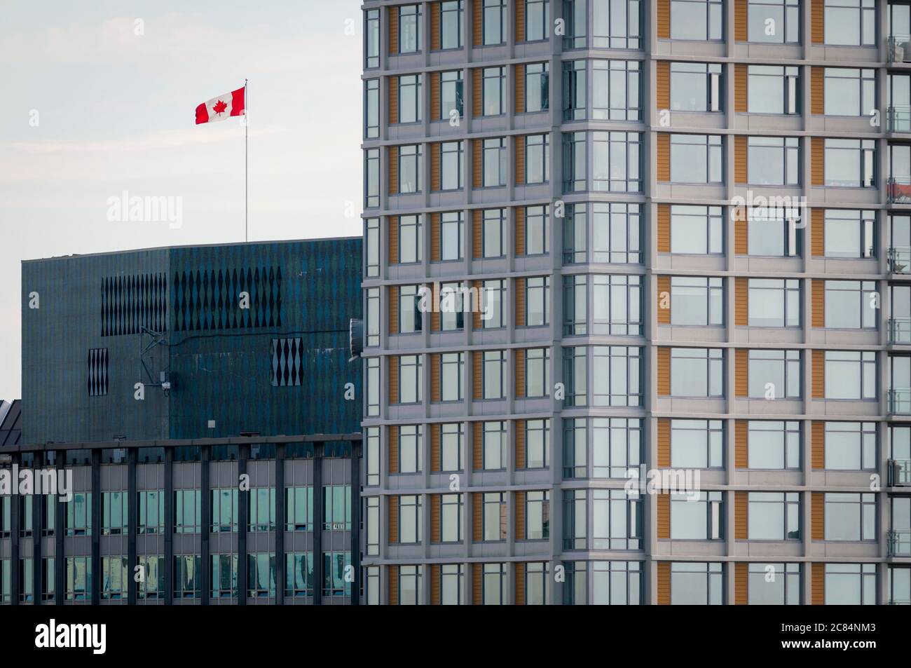Canadian flag vancouver building hi-res stock photography and images ...