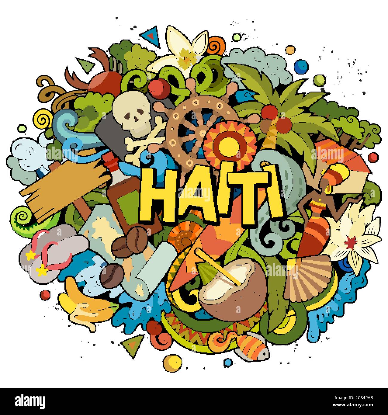 Haiti Cartoon The Mural Man In Haiti