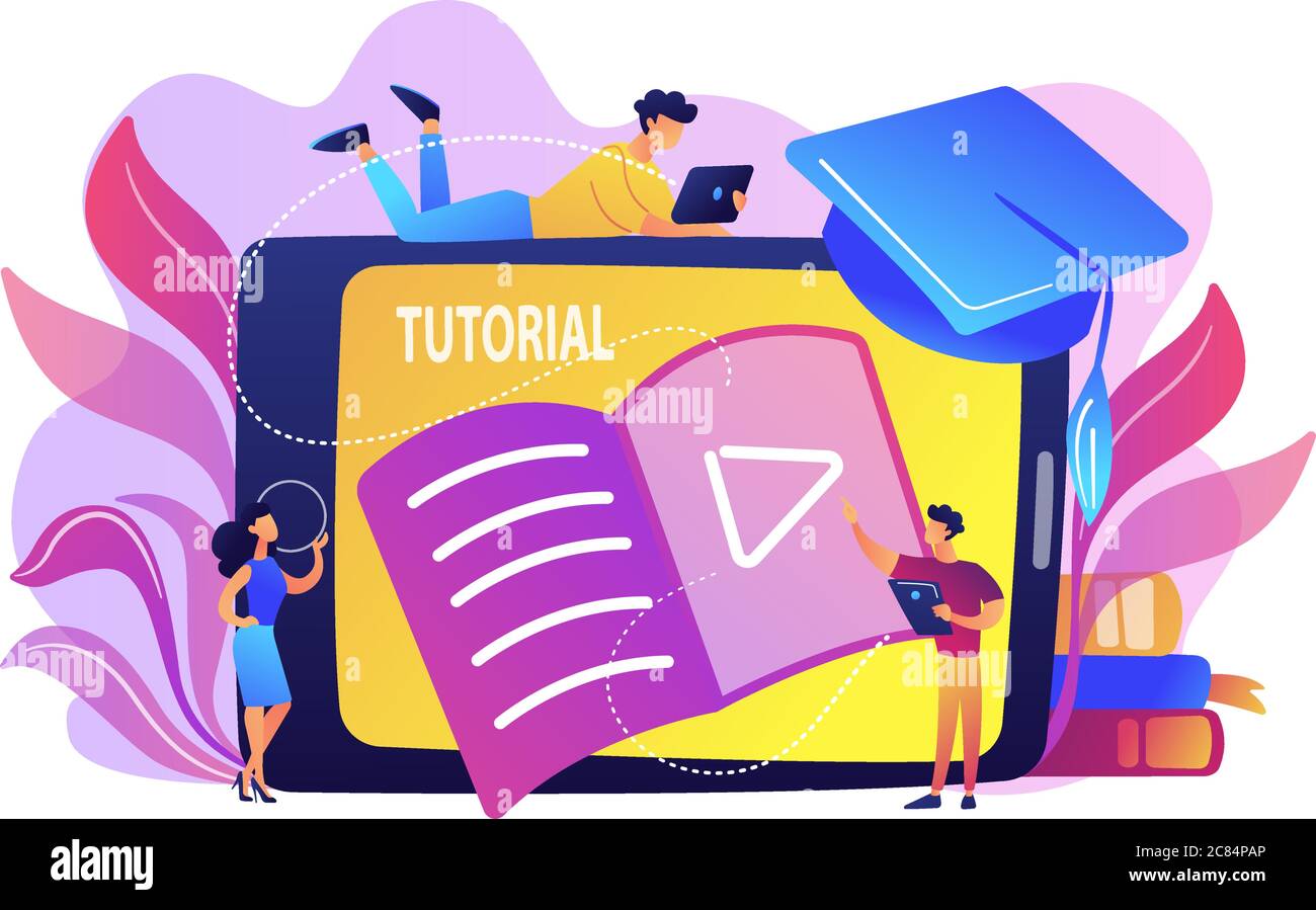 Software training tutorial Cut Out Stock Images & Pictures - Alamy