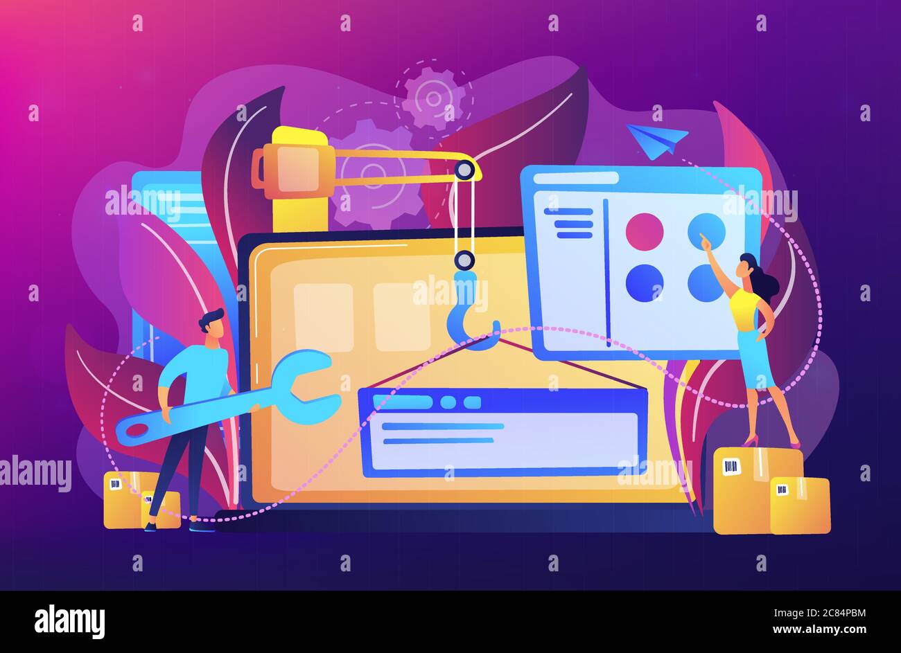 WEB development concept vector illustration Stock Vector Image & Art ...