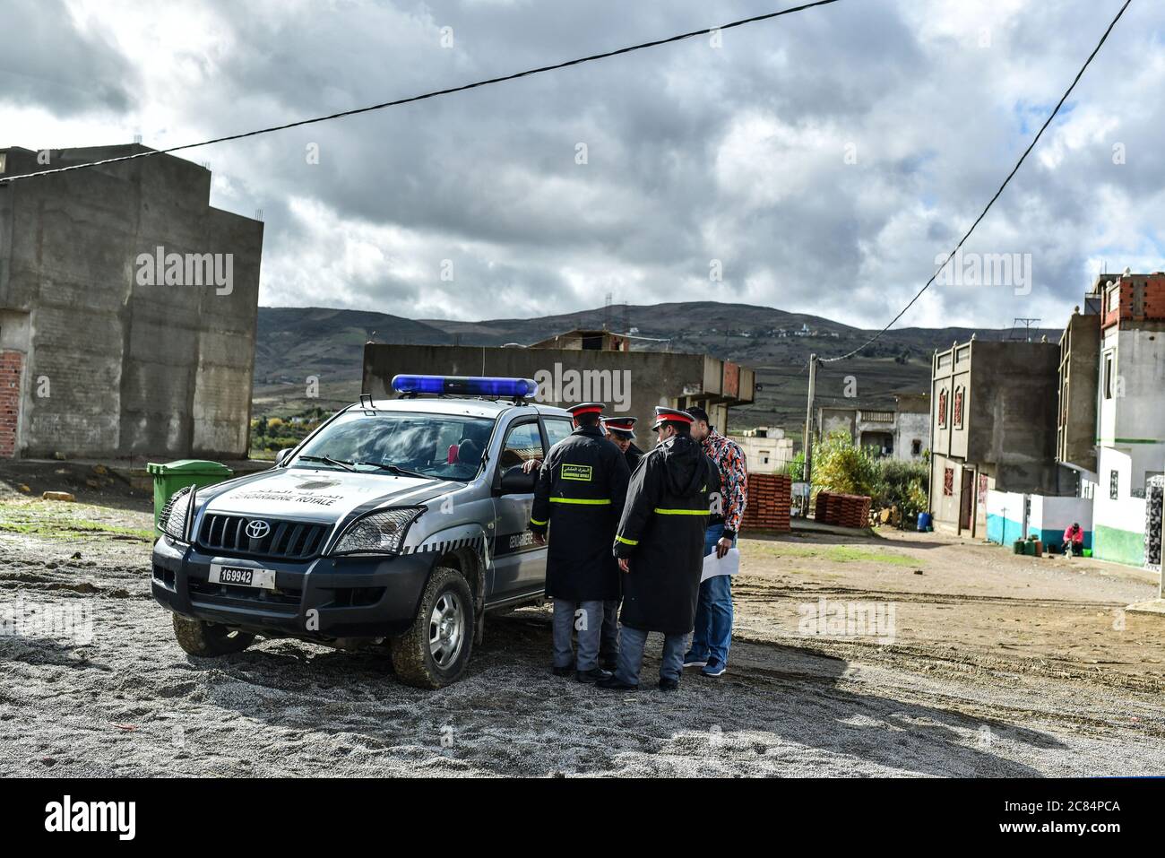 Morocco, Rif region near Chefchaouen. Patrol the Moroccan Royal ...