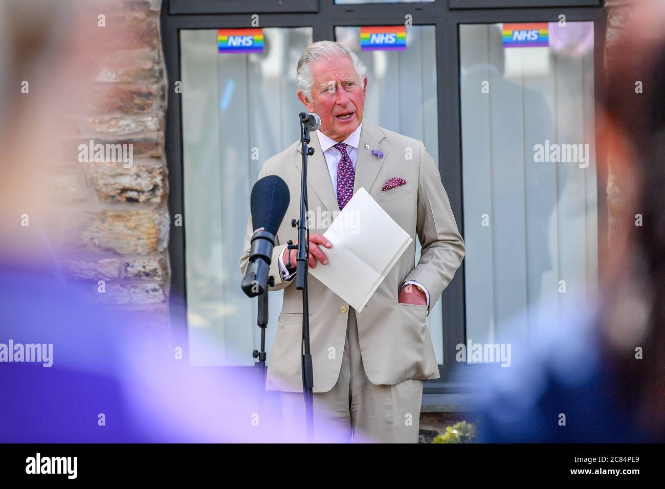Duchess cornwall visit st austell healthcare hi-res stock photography ...