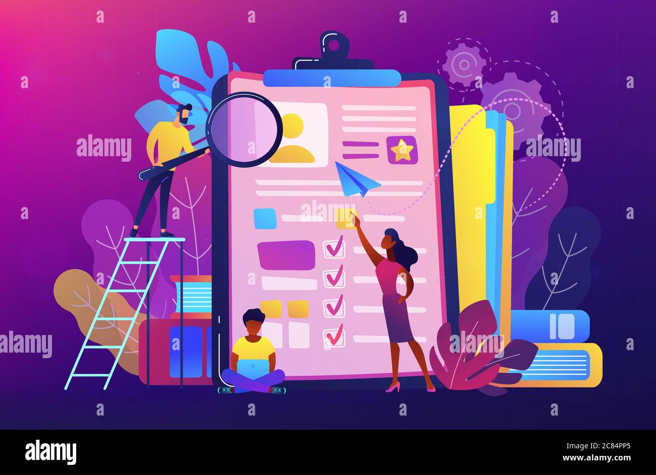 Job interview concept vector illustration Stock Vector Image & Art - Alamy