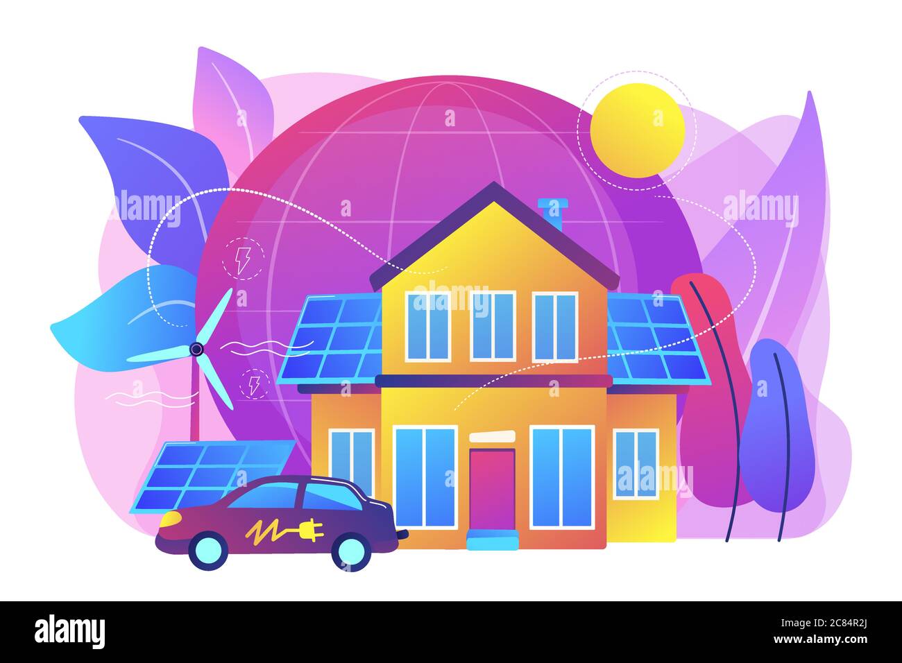 Eco house concept vector illustration Stock Vector Image & Art - Alamy
