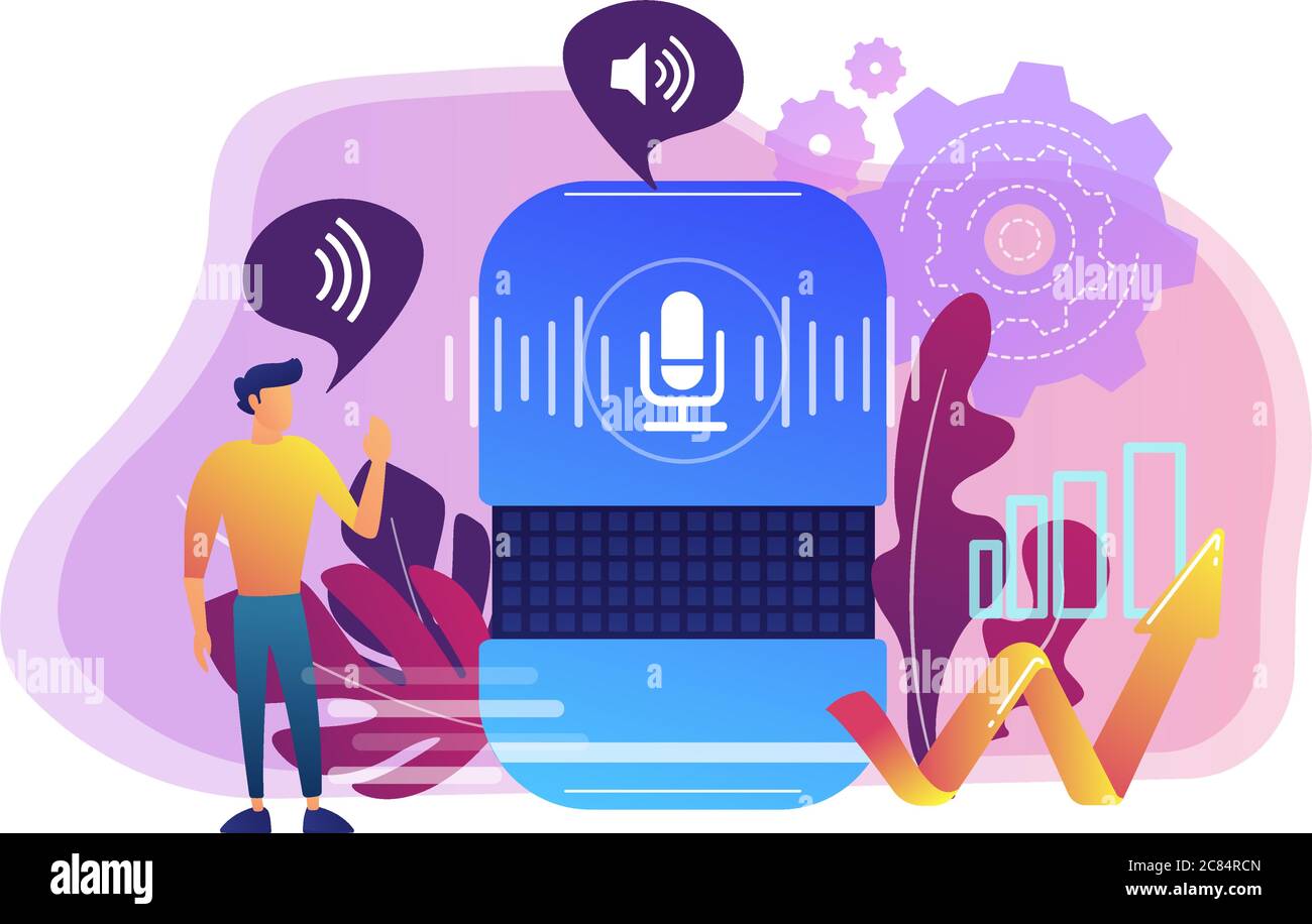 Voice control concept vector illustration Stock Vector Image & Art - Alamy