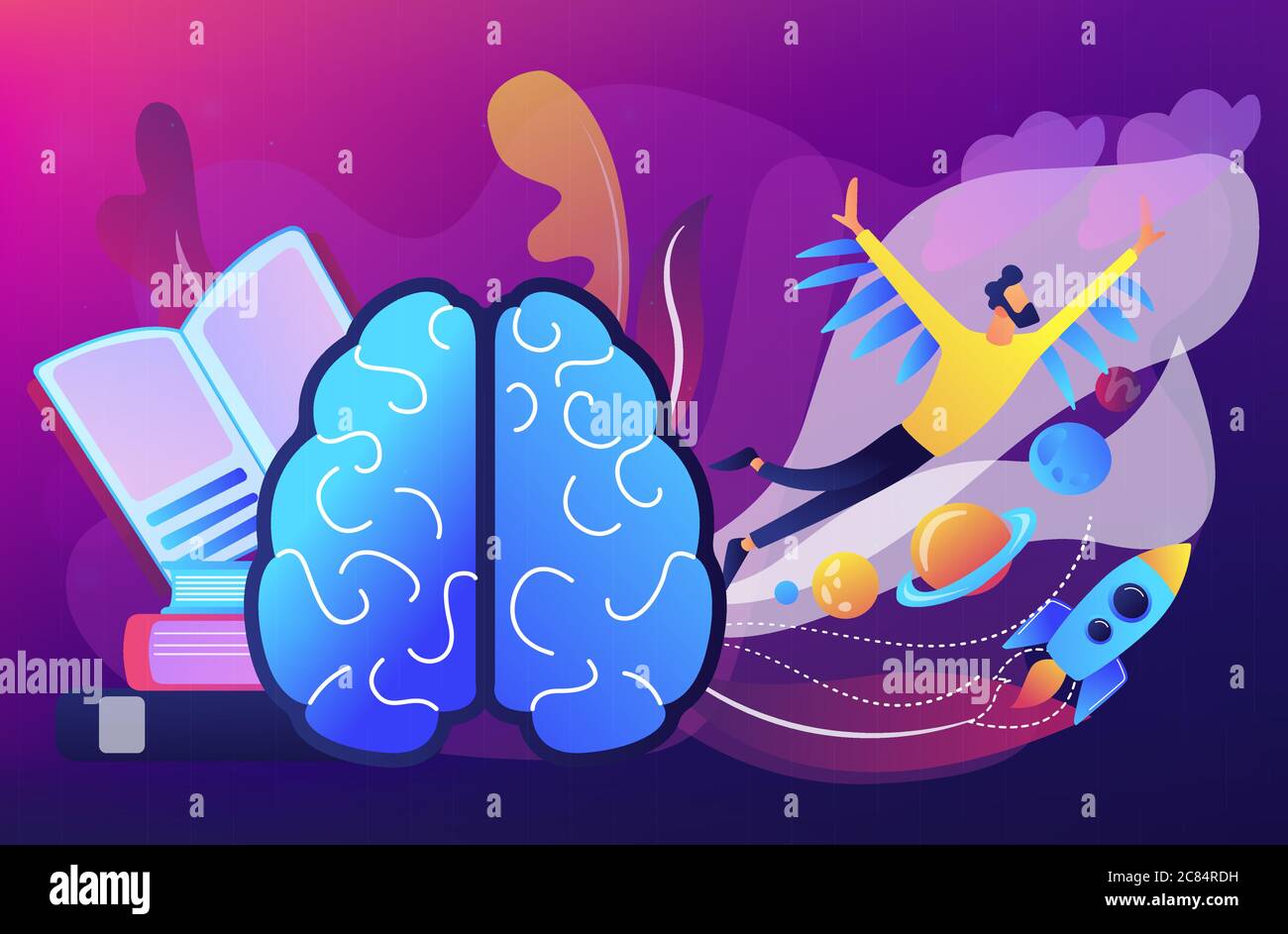 Imagination concept vector illustration Stock Vector Image & Art - Alamy