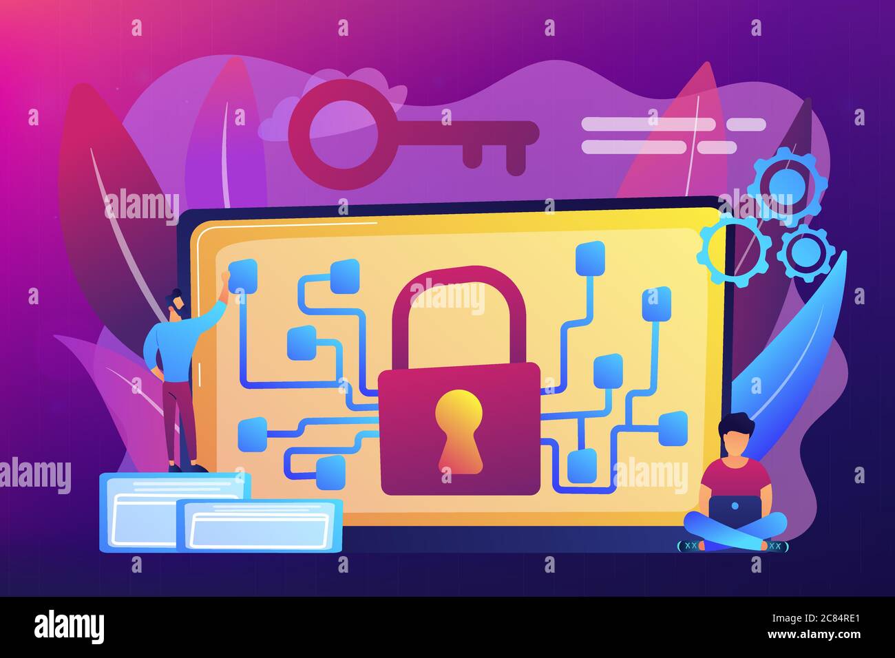 Cryptography and encryption concept vector illustration Stock Vector ... Cryptography and encryption concept vector illustration Stock Vector ...