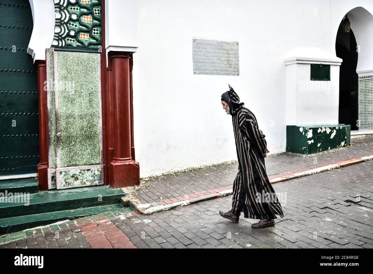 Morocco, Tangier: Scene from everyday life with inhabitants in the ...