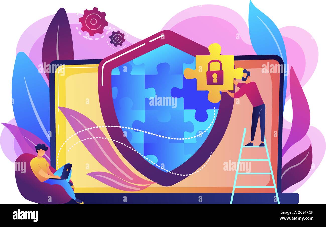 Firewall Concept Vector Illustration Stock Vector Image And Art Alamy