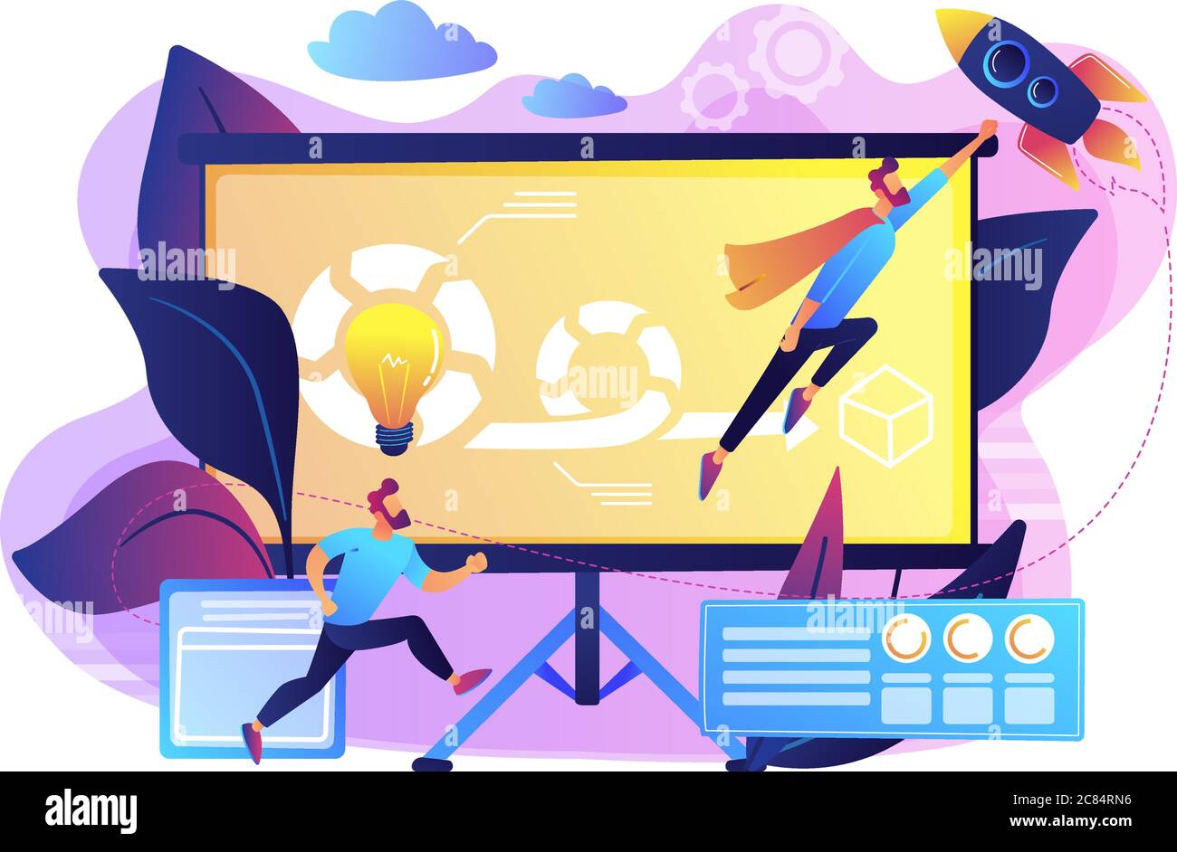 Agile project management concept vector illustration Stock Vector Image ...