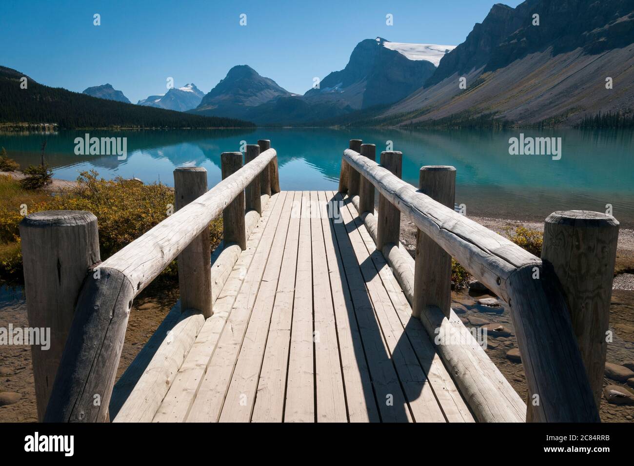 Wooden footbridge banff national park hi-res stock photography and ...