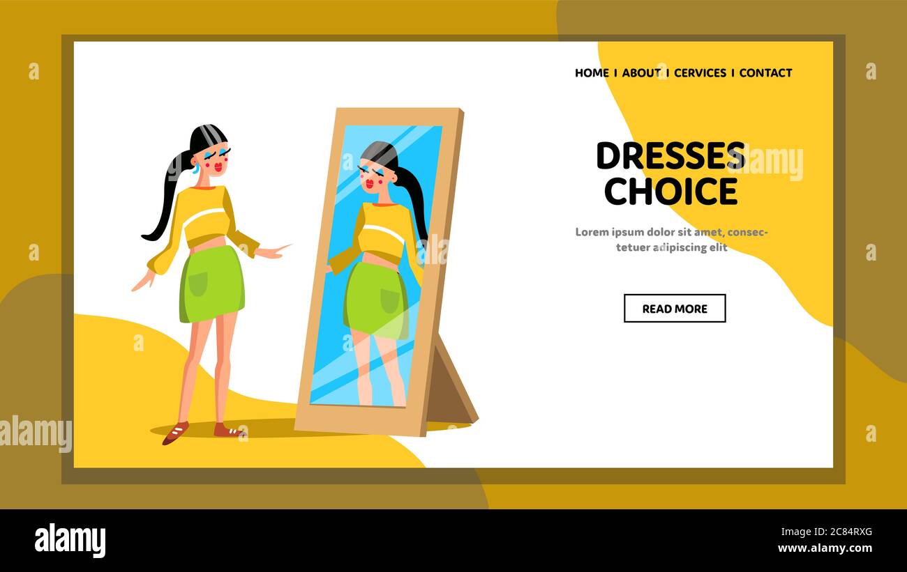 Woman shop fitting room Stock Vector Images - Alamy