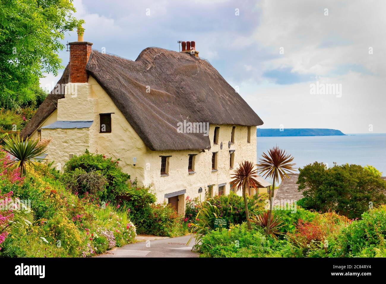Mariners Cottage,Coverack,Lizard,Cornwall,Coastal Cottage Stock Photo ...