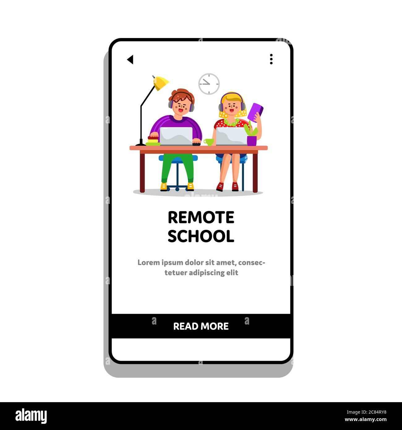 Earphones quarantine Stock Vector Images - Alamy