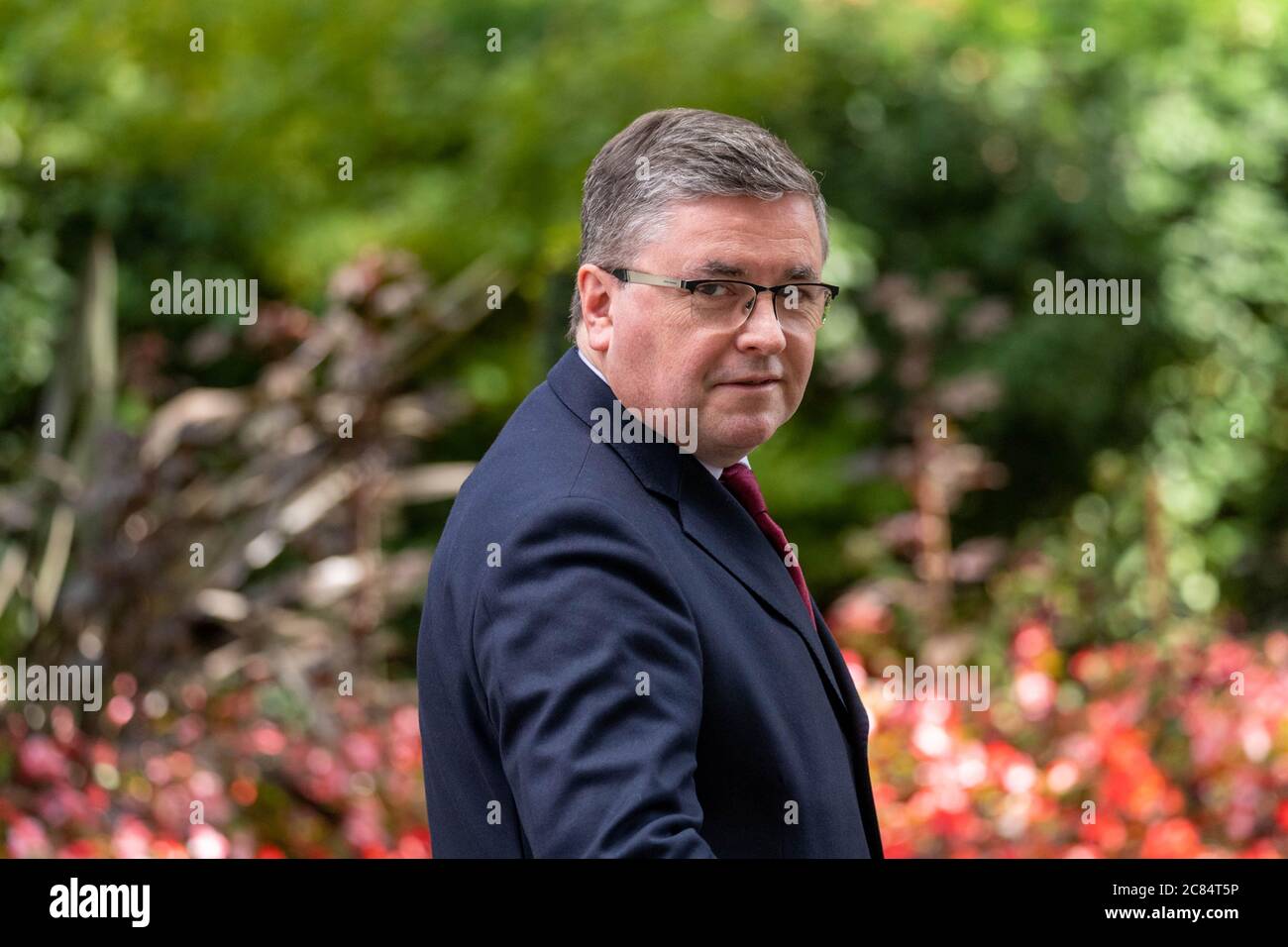 London, UK. 21st July, 2020. Robert Buckland, Justice Secretary leaves ...