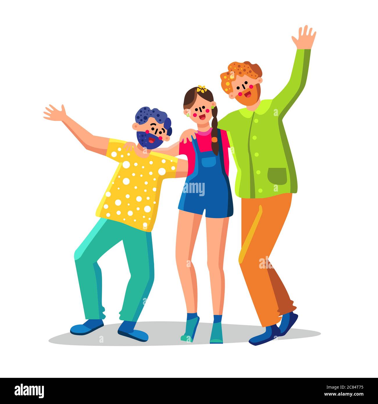 People Being Friendly Clipart