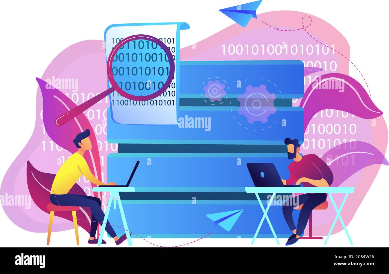 Big data programming concept vector illustration Stock Vector Image ...