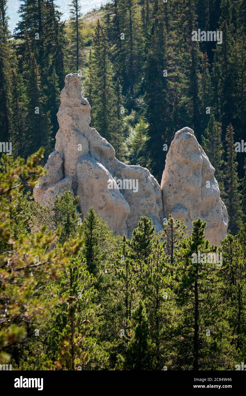 The Hoodoos, Banff, Alberta, Canada Stock Photo - Alamy