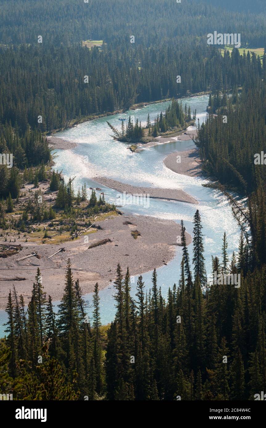 Bow River, Banff, Alberta, Canada Stock Photo - Alamy