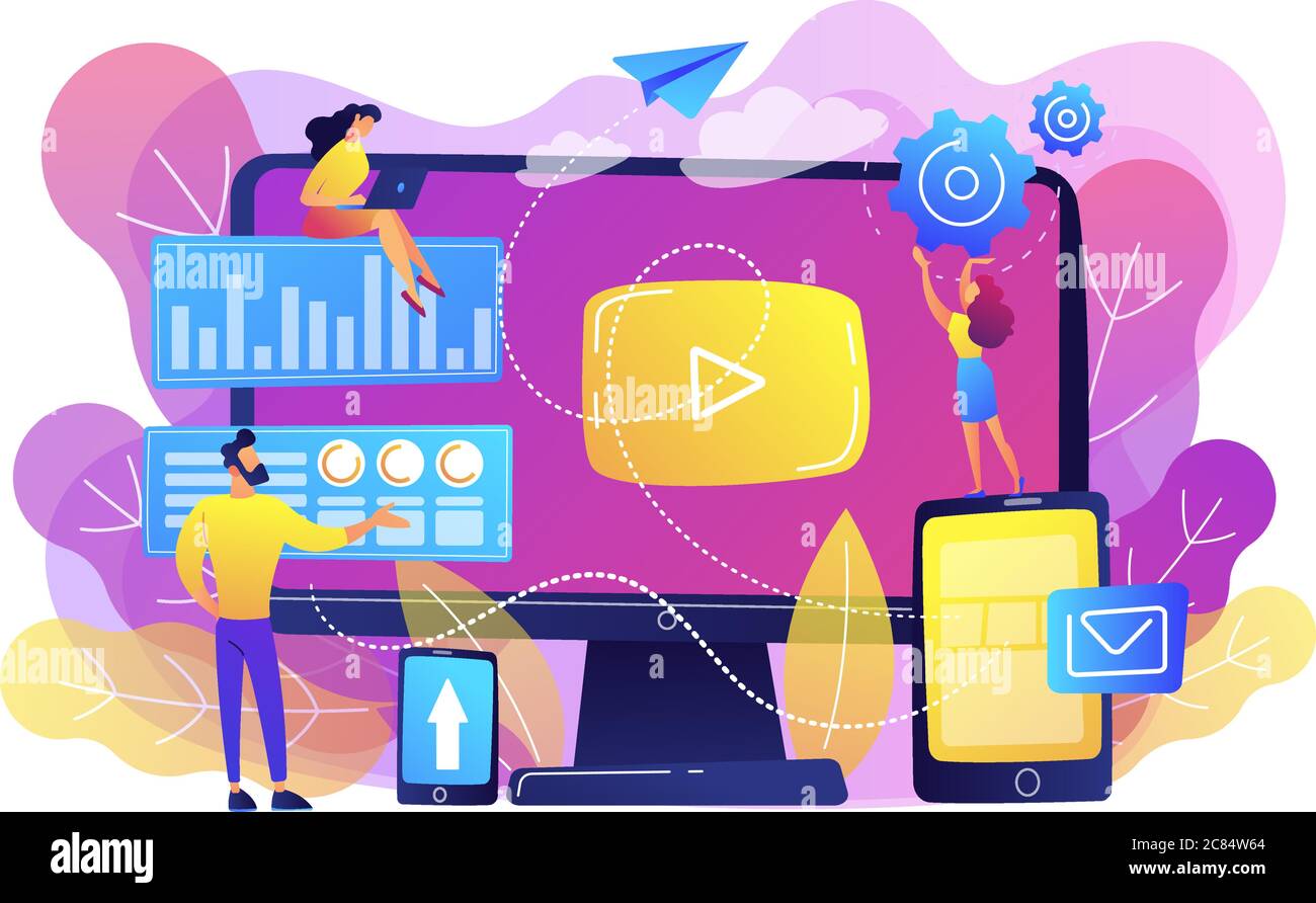 PPC campaign concept vector illustration Stock Vector Image & Art - Alamy