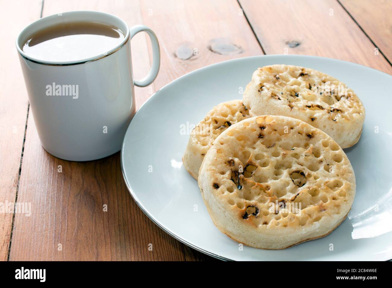 Crumpets butter plate hi-res stock photography and images - Alamy