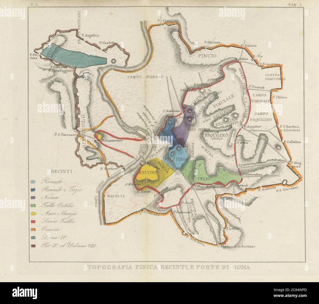 Map rome modern hi-res stock photography and images - Alamy