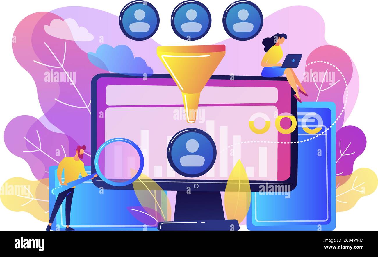 Data science analytics concept vector illustration Stock Vector Image ...