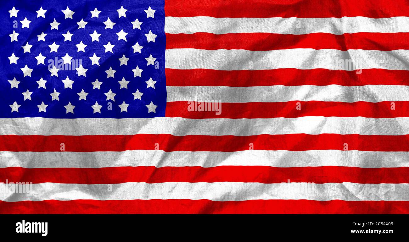American flag texture with ripples Stock Photo - Alamy